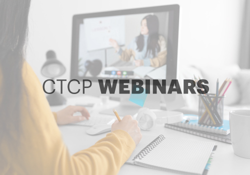 CTCP apresenta programa de webinars para mês de abril | Noticias | CTCP